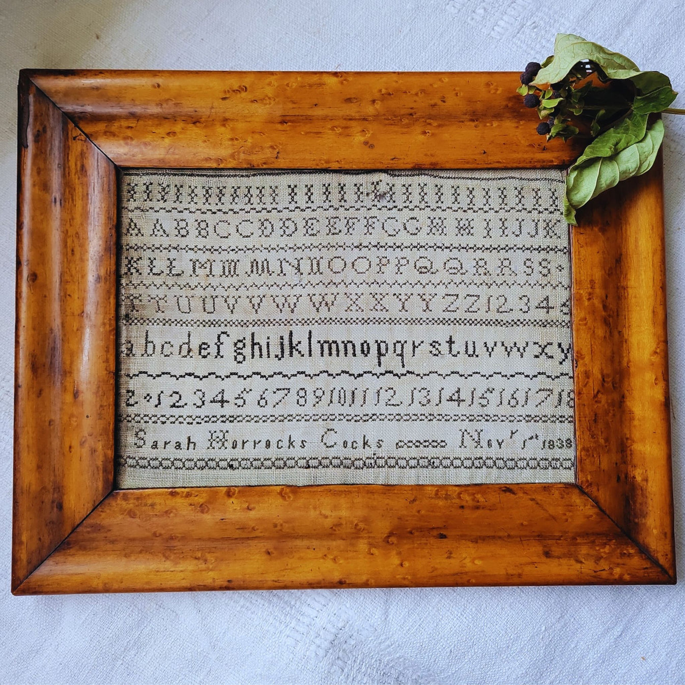 Sarah Horrocks Cocks Sampler 1838 Pattern PDF Antique Sampler – The ...