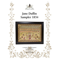 Jane Duffin Sampler 1834 Paper Chart – The Wishing Thorn