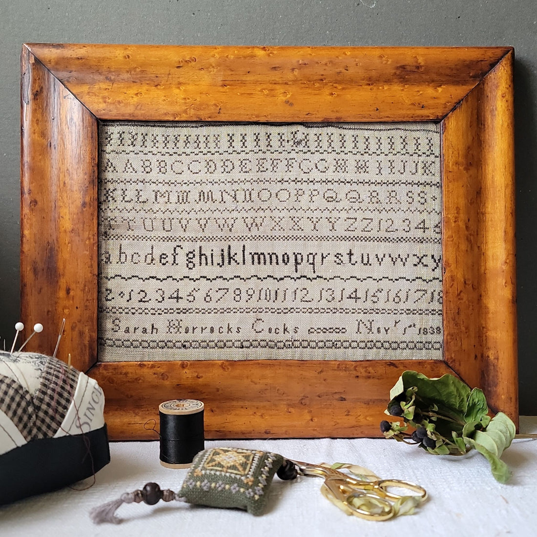 Sarah Horrocks Cocks Sampler 1838 Pattern PDF Antique Sampler – The ...
