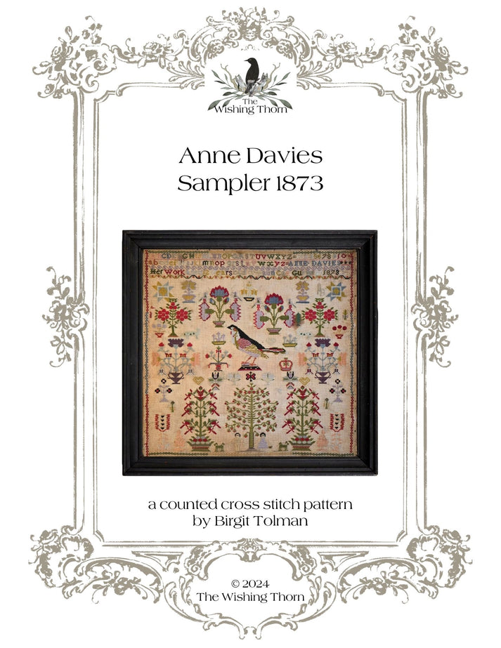 Anne Davies 1873 Sampler Paper Chart – The Wishing Thorn