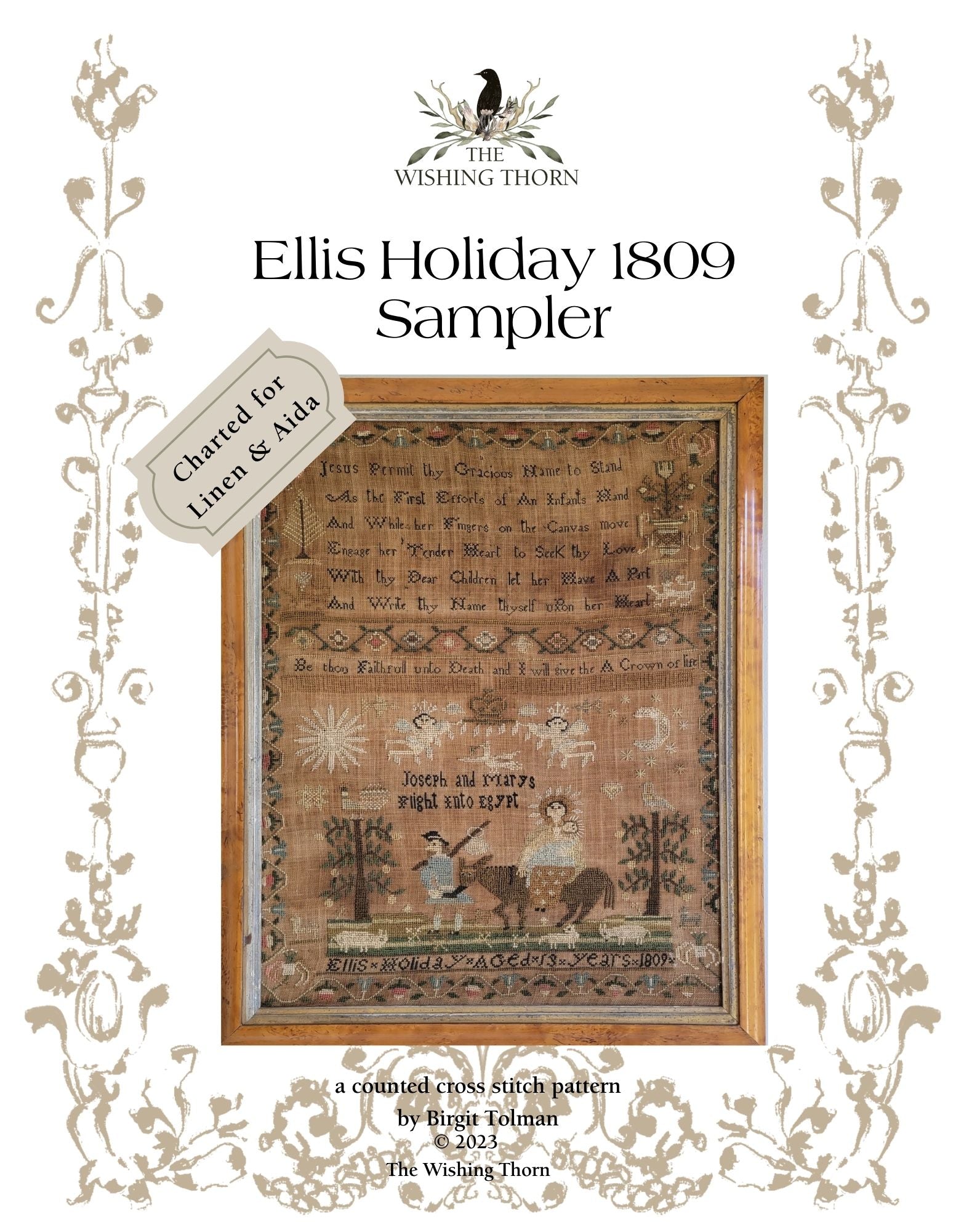 Ellis Holiday 1809 Sampler Paper Chart – The Wishing Thorn
