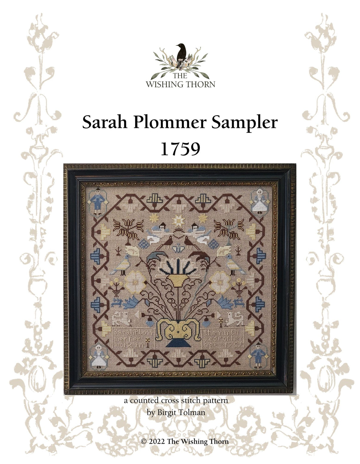 Sarah Plommer Sampler Reproduction 1759 – The Wishing Thorn