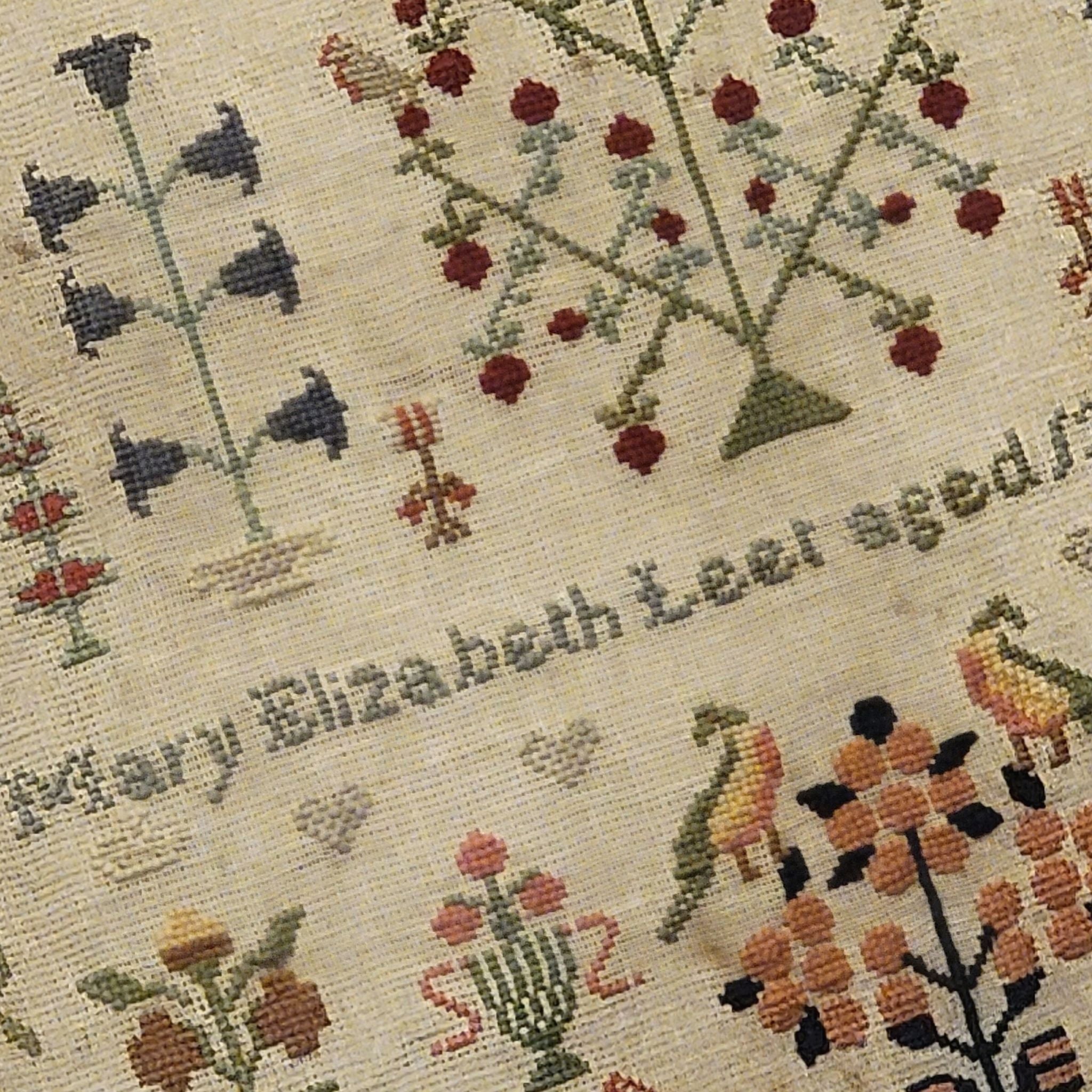 Mary Elizabeth Leet Sampler Pattern 1865 Printed Version – The Wishing ...