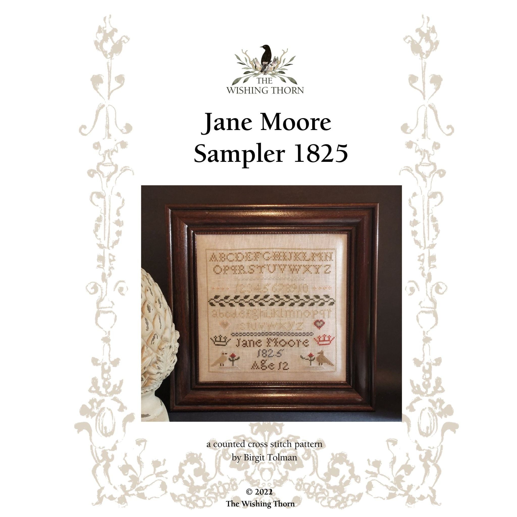 Jane Moore 1825 Sampler Pattern PDF – The Wishing Thorn