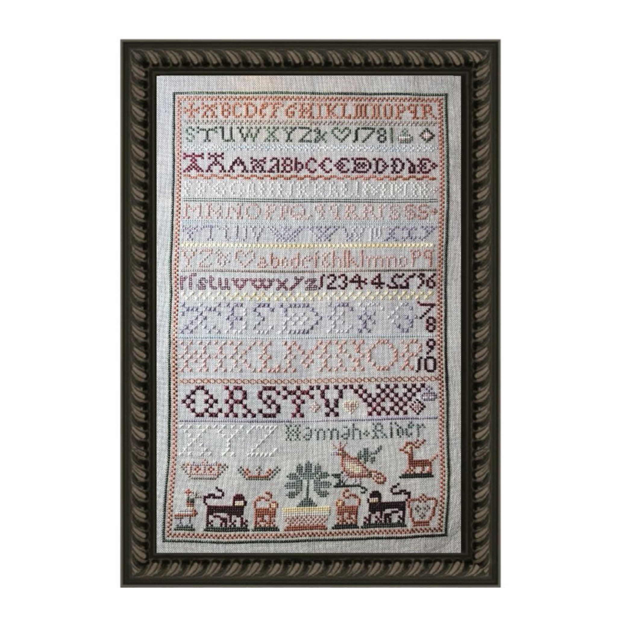 Hannah Rider 1781 Sampler Pattern PDF – The Wishing Thorn