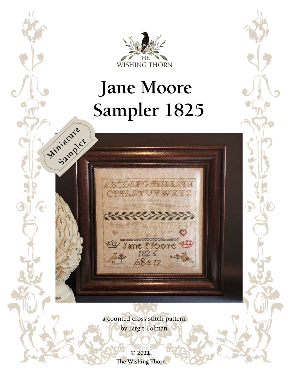 Jane Moore 1825 Sampler Pattern – The Wishing Thorn